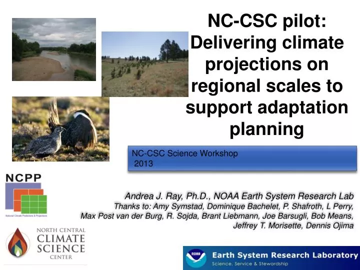 PPT - NC-CSC Science Workshop 2013 PowerPoint Presentation, free ...