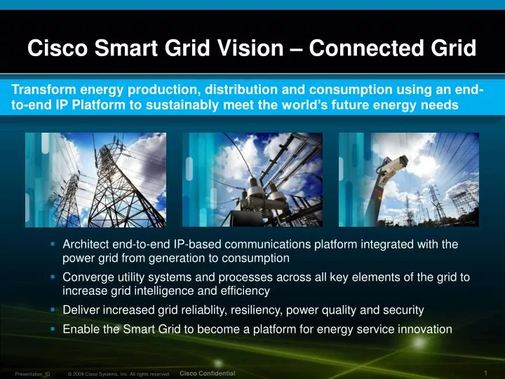 PPT - Cisco Smart Grid Vision – Connected Grid PowerPoint Presentation ...