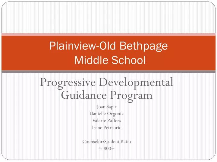 PPT - Plainview-Old Bethpage Middle School PowerPoint Presentation ...