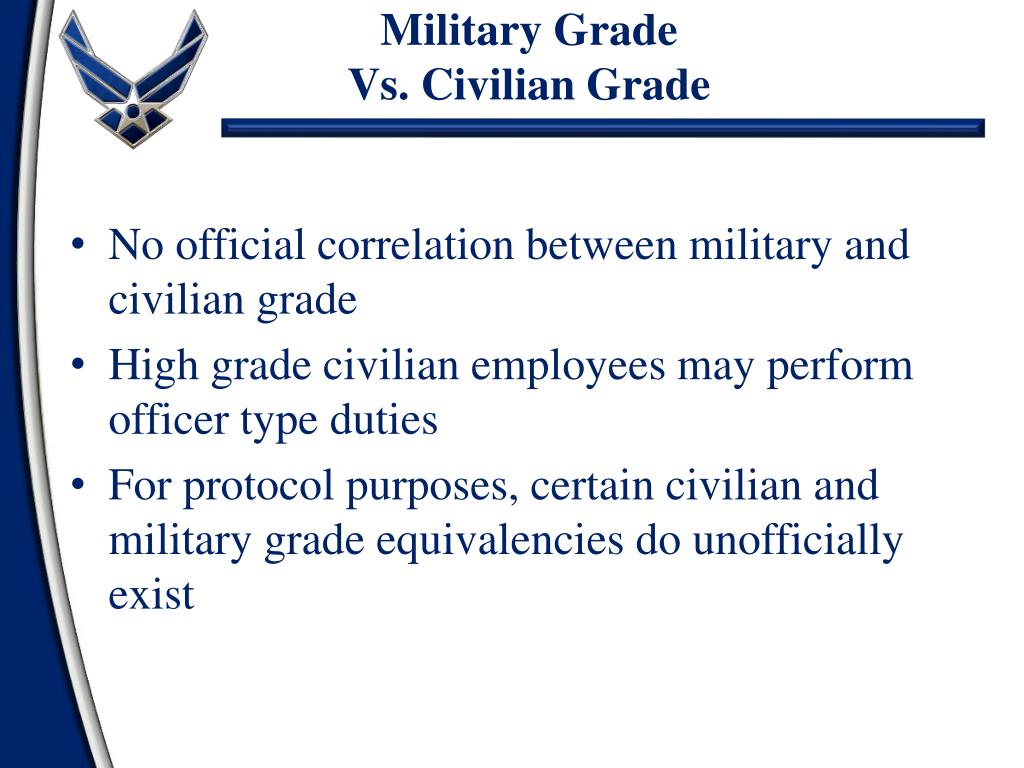 Military Vs. Civilian Writing Military Vs. Civilian Writing