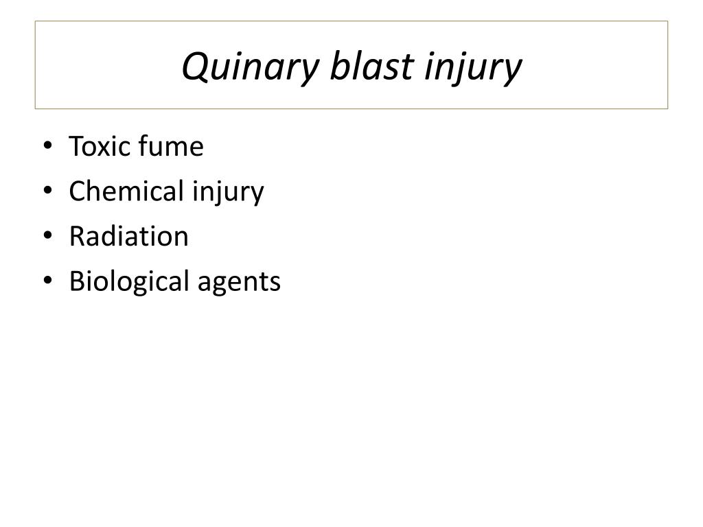 PPT - Pre-hospital and Emergency Department Management for Blast Injury ...