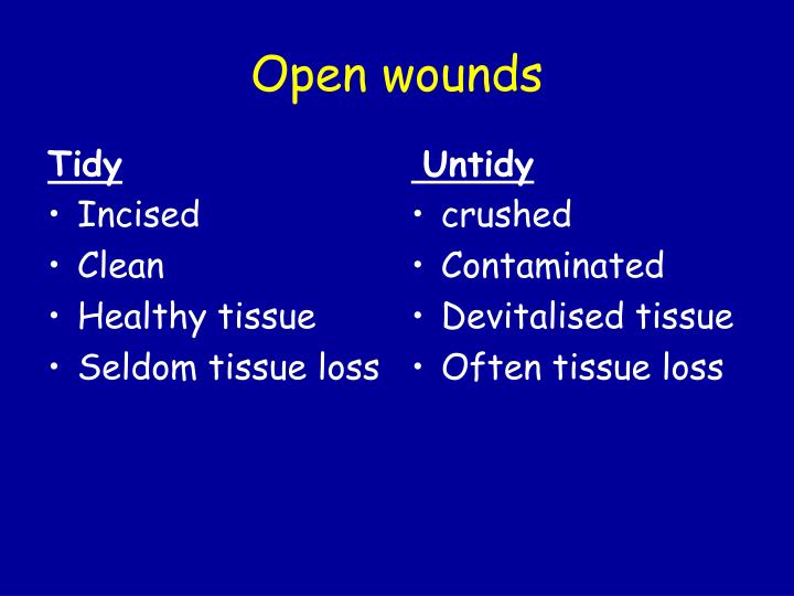 PPT - WOUNDS-WOUND HEALING & CARE PowerPoint Presentation - ID:1634475