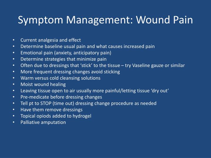 Wound Care And Pain Management at Flynn Barney blog