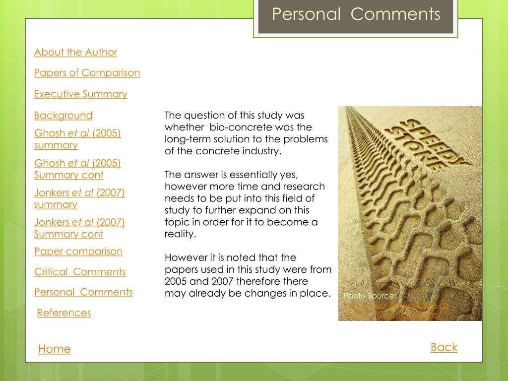 PPT - Bio-concrete as a means of concrete strengthening and repair ...