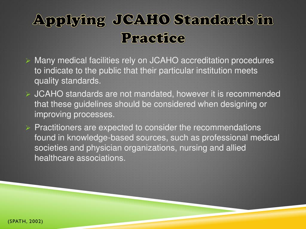 PPT - Joint Commission on the Accreditation of Healthcare Organizations ...