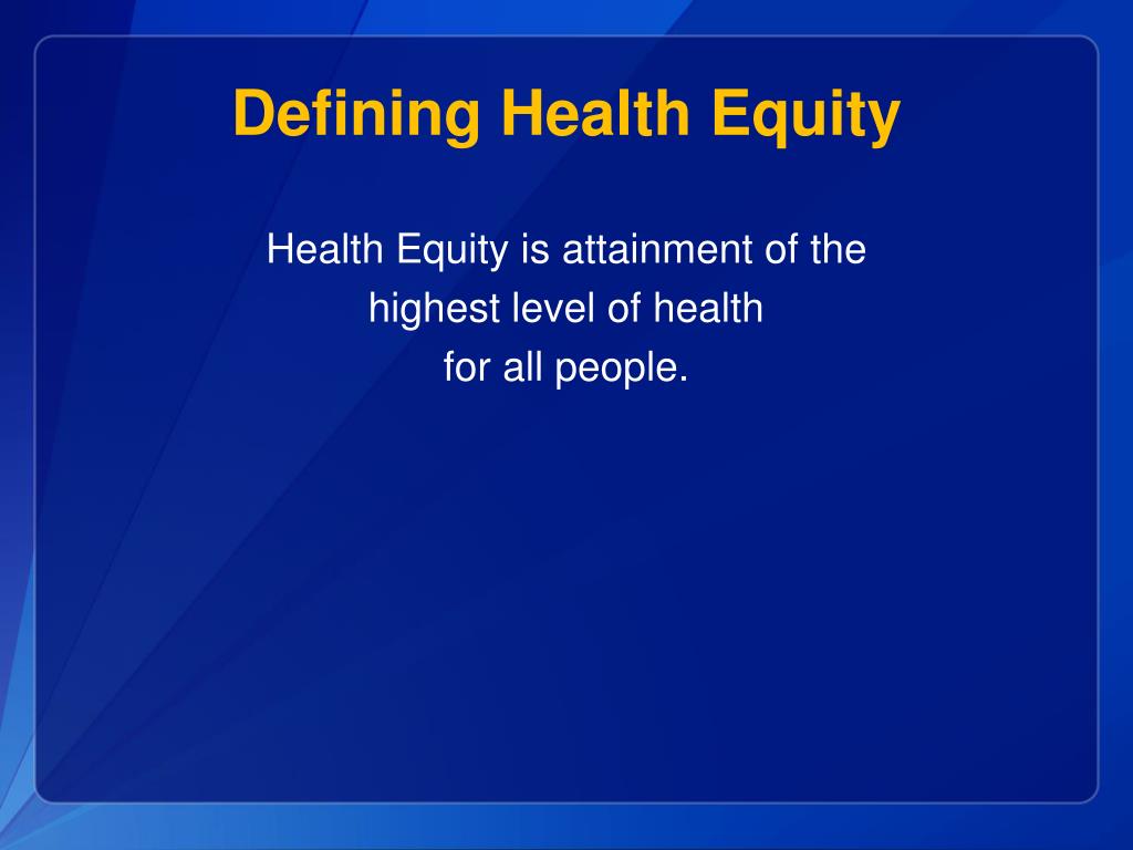 PPT - Health Equity and the Elimination of Cardiovascular Disease ...