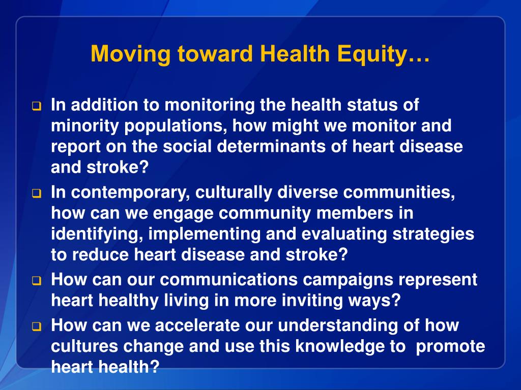 PPT - Health Equity and the Elimination of Cardiovascular Disease ...