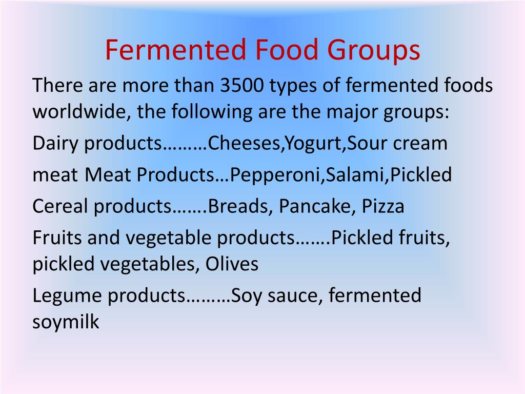 PPT - Microbiology Of Fermented Food Production PowerPoint Presentation ...