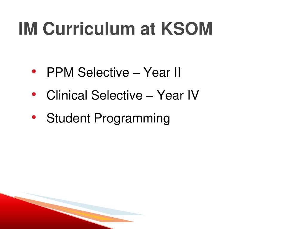 PPT - Integrative Medicine MEDICAL SCHOOL CURRICULUM USC KECK SCHOOL OF ...