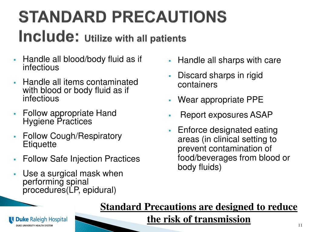 PPT - INFECTION PREVENTION & CONTROL AT DUKE RALEIGH HOSPITAL ...