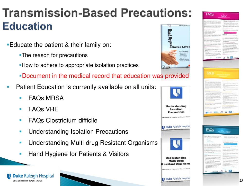 PPT - INFECTION PREVENTION & CONTROL AT DUKE RALEIGH HOSPITAL ...