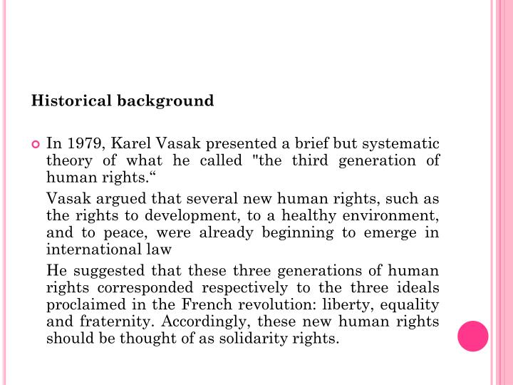 PPT - THIRD GENERATION RIGHTS PowerPoint Presentation - ID:1635225