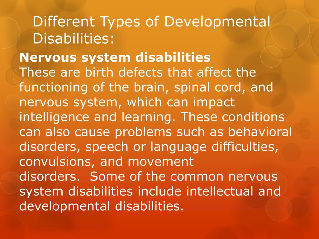 Ppt Developmental Disabilities Powerpoint Presentation Free Download