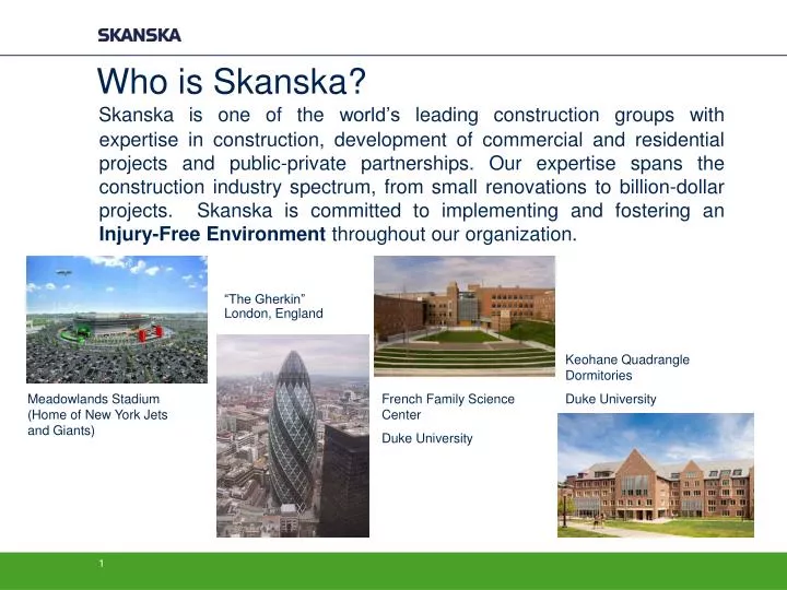 PPT - Who is Skanska? PowerPoint Presentation, free download - ID:1635494