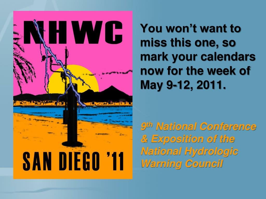 PPT - National Hydrologic Warning Council Conference & Training Expo ...