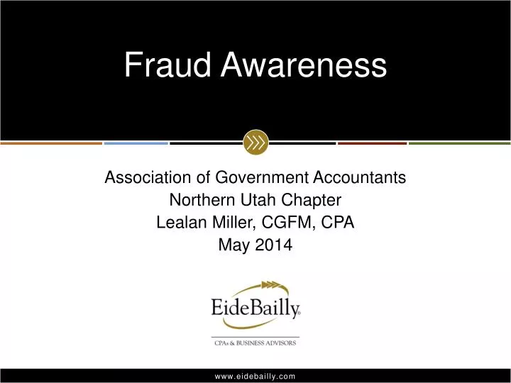 PPT - Fraud Awareness PowerPoint Presentation, free download - ID:1636132
