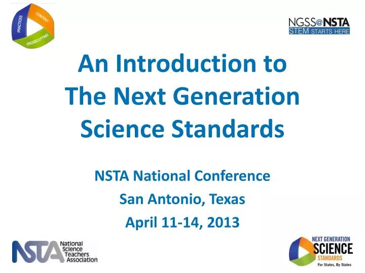 PPT - An Introduction to The Next Generation Science Standards ...