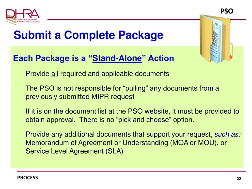PPT - MIPR Packages ( MILITARY INTERDEPARTMENTAL PURCHASE REQUEST ...