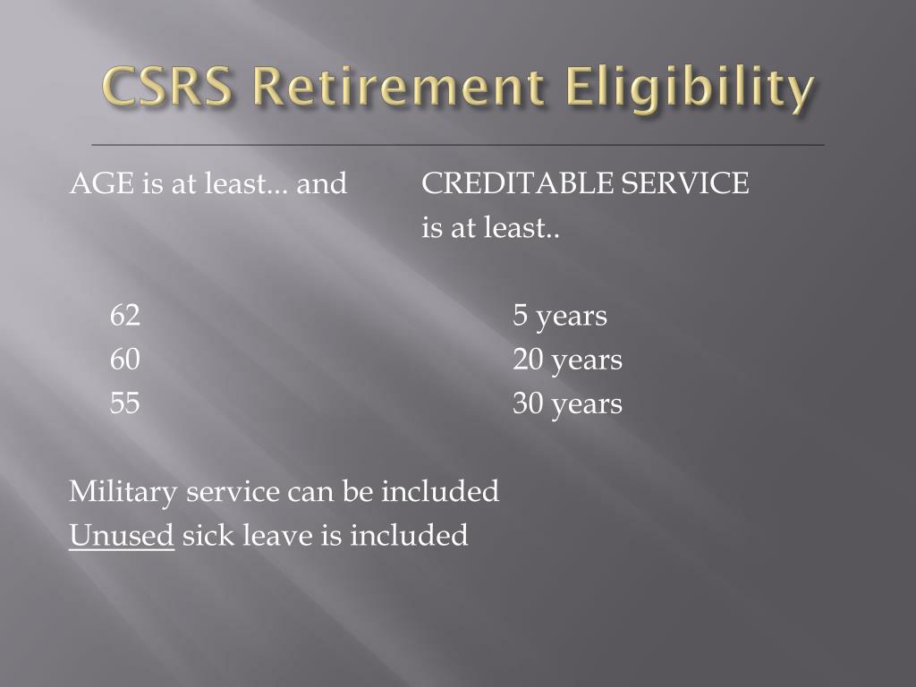 PPT - Federal Retirement Pre-Retirement Counseling PowerPoint ...