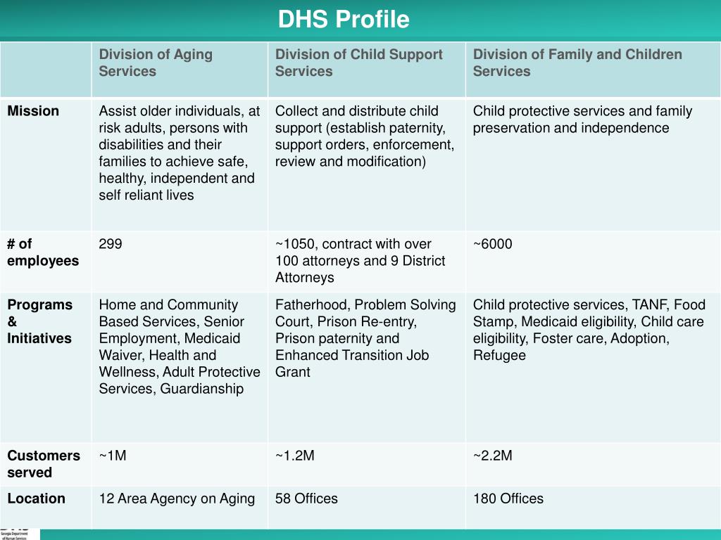PPT - Georgia Department of Human Services: Agency Overview PowerPoint ...