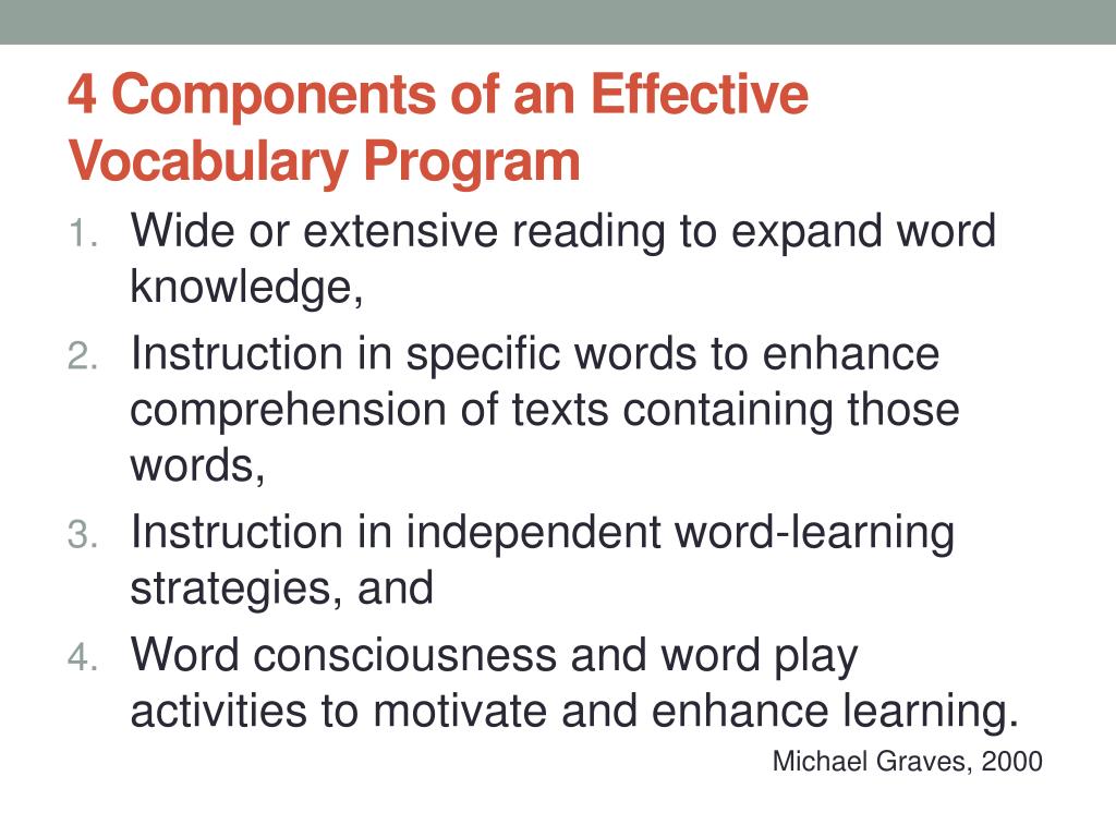 PPT - What are Words Worth? Vocabulary Instruction Worth Its Weight in ...