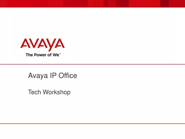 PPT - Avaya IP Office PowerPoint Presentation, free download - ID:1636752