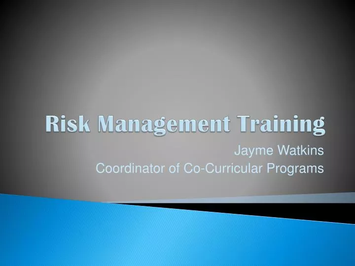 PPT - Risk Management Training PowerPoint Presentation, free download ...