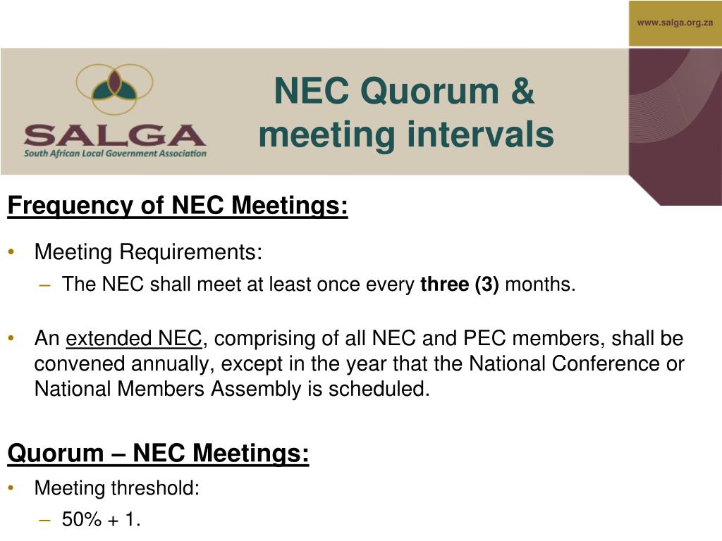 PPT - SALGA Constitutional Amendments 2012 Special National Conference ...