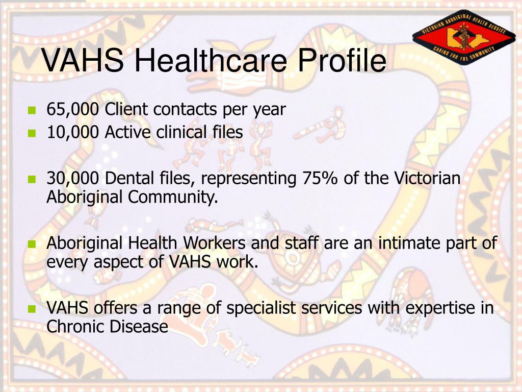 PPT - Victorian Aboriginal Health Service (VAHS) 186 Nicholson st ...