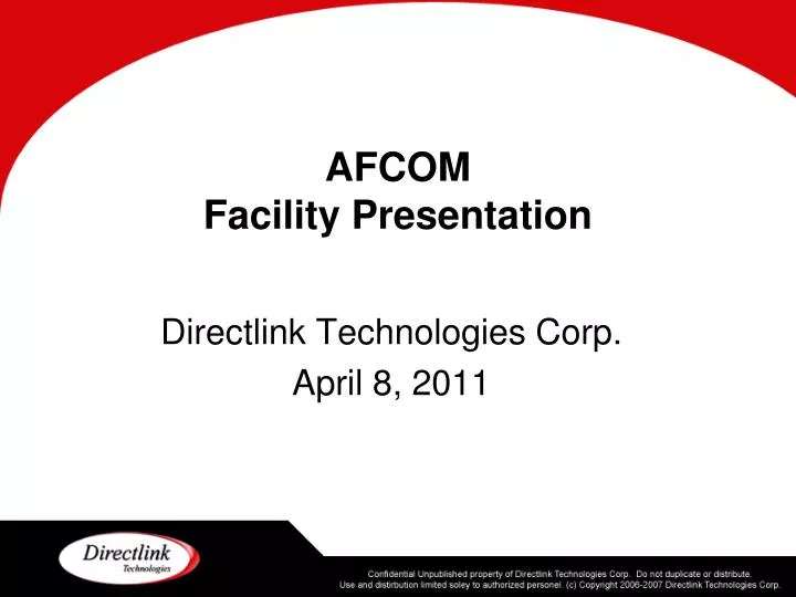 PPT - AFCOM Facility Presentation PowerPoint Presentation, free ...