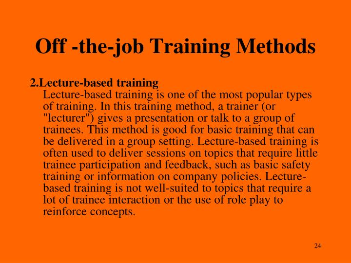 PPT - Chapter-7(Seven ) Methods of Training PowerPoint Presentation ...