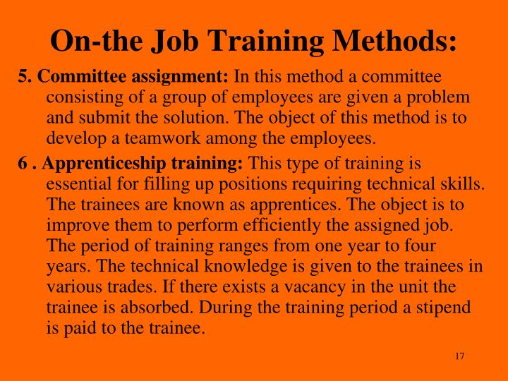 PPT - Chapter-7(Seven ) Methods of Training PowerPoint Presentation ...