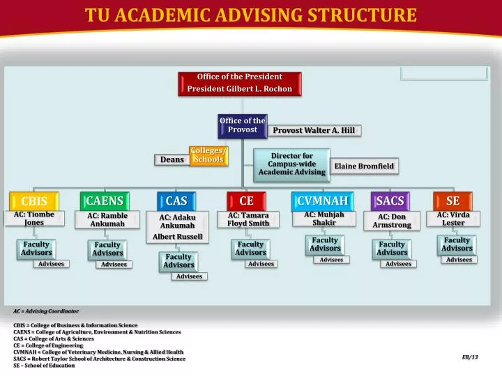 PPT - TU ACADEMIC ADVISING STRUCTURE PowerPoint Presentation, free ...