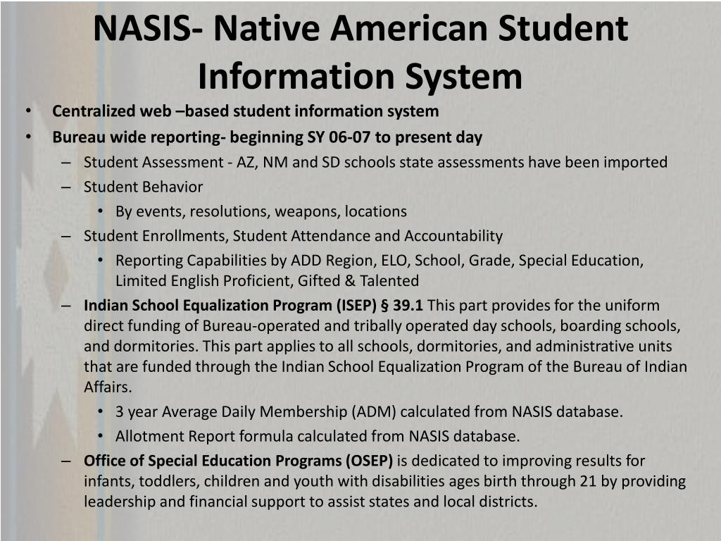 PPT - Bureau of Indian Education Strategic Support Program PowerPoint ...