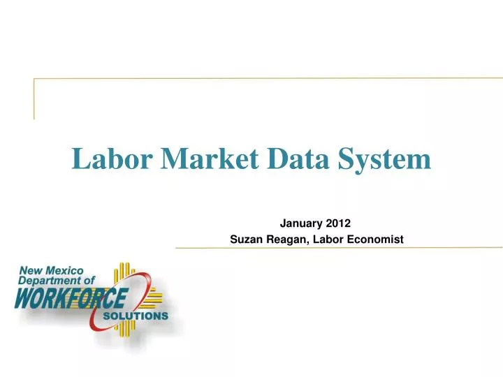 PPT - Labor Market Data System PowerPoint Presentation, free download ...