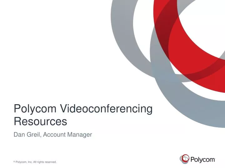 PPT - Polycom Videoconferencing Resources PowerPoint Presentation, free download - ID:1639336
