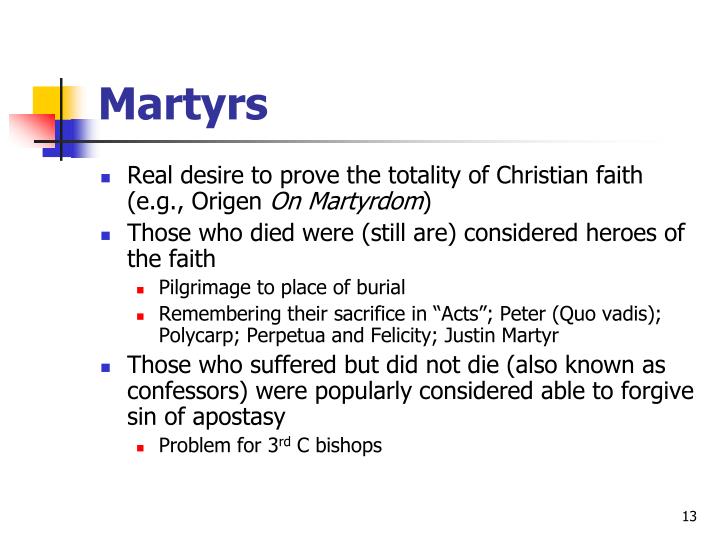 PPT - Lecture 4 Early Christian Martyrs PowerPoint Presentation - ID ...