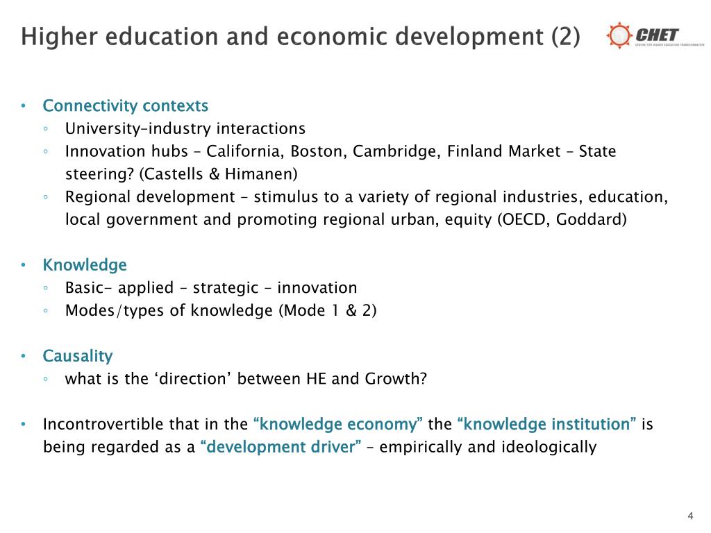 PPT - Higher Education and Economic Development in Africa: Herana One ...