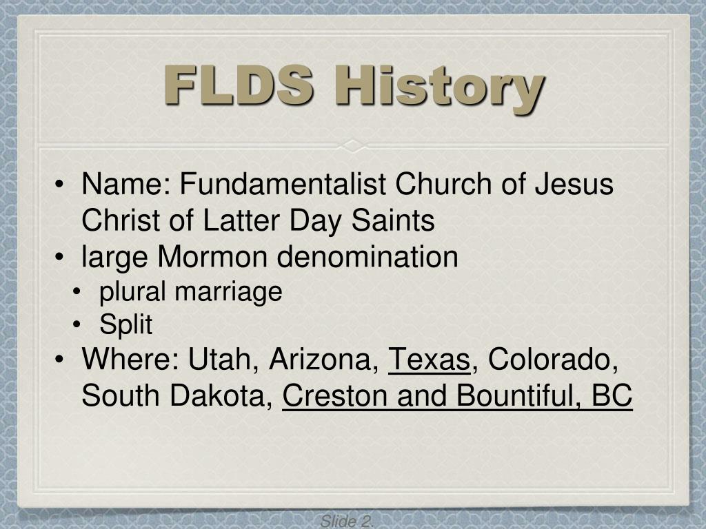 PPT - Fundamentalist Church of Jesus Christ of Latter Day Saints ...
