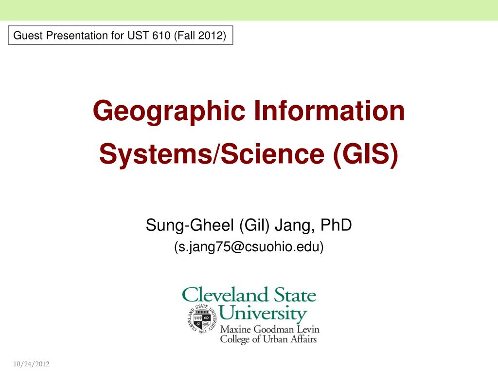 PPT - Geographic Information Systems/Science (GIS) PowerPoint ... PPT - Geographic Information Systems/Science (GIS) PowerPoint ...