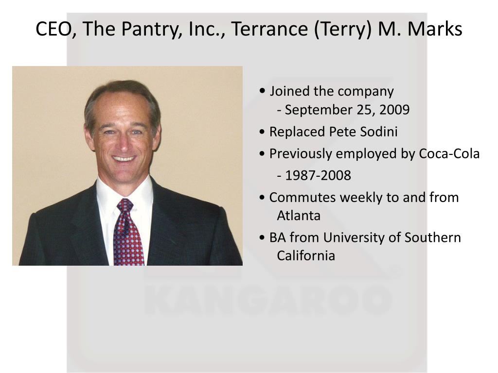 PPT - CEO, Terrance M. Marks The Pantry, Inc. PowerPoint Presentation ...