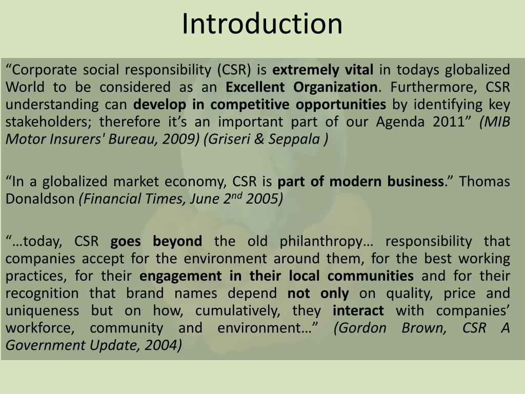 PPT - Corporate Social Responsibility PowerPoint Presentation, free ...
