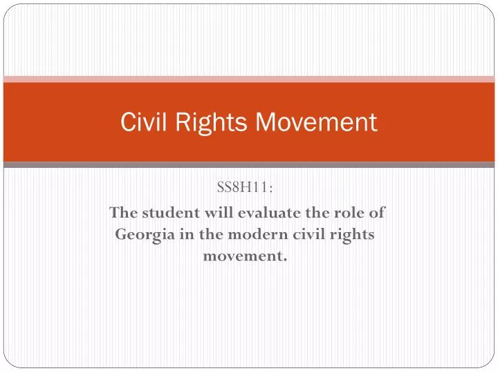 PPT - Civil Rights Movement PowerPoint Presentation, free download - ID ...