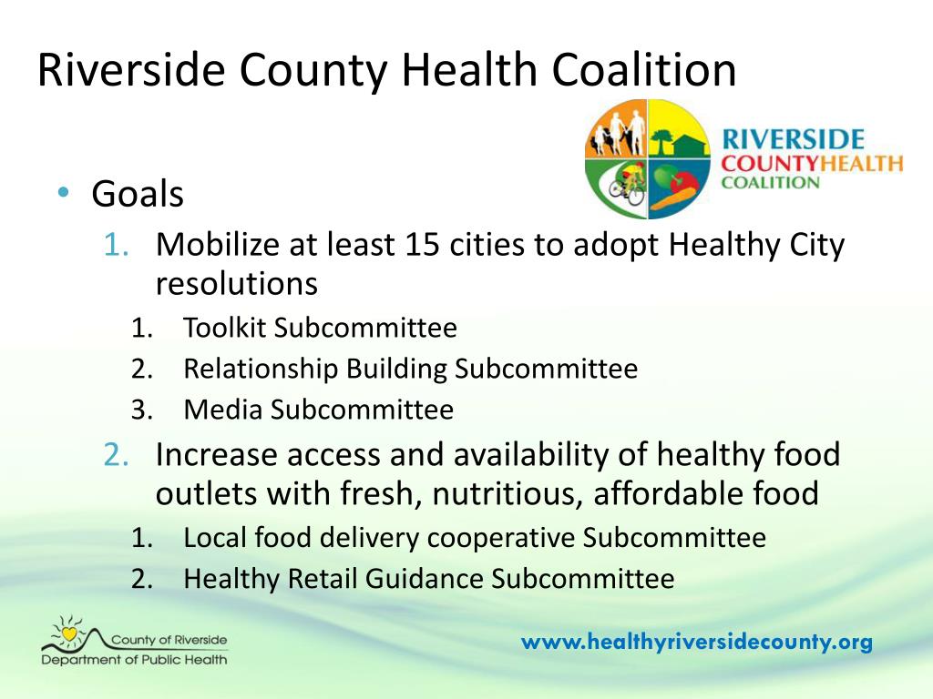 PPT - Healthy Riverside County: Building Health Into Every Day Life ...