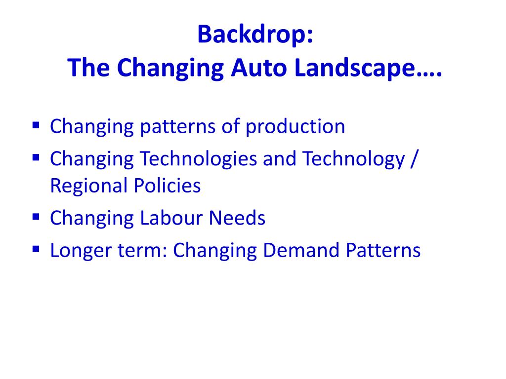 PPT - In the Fast Lane? The Auto industry’s recent bounce back and what ...