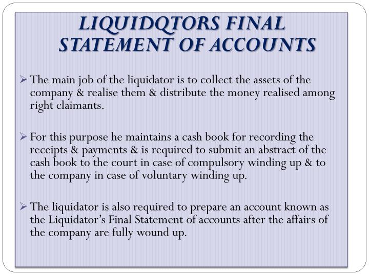 PPT - LIQUIDATION PowerPoint Presentation - ID:1641052