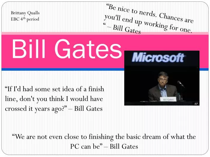 PPT - Bill Gates PowerPoint Presentation, free download - ID:1641274