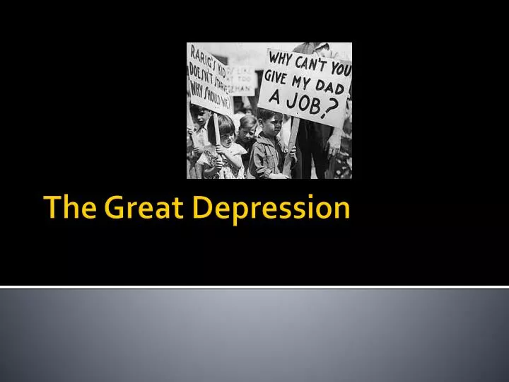 PPT - The Great Depression PowerPoint Presentation, free download - ID ...