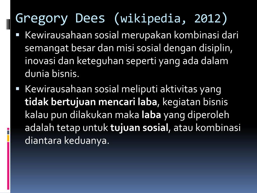 PPT - ENTREPRENEURSHIP dan SOCIAL ENTREPRENEUR PowerPoint Presentation ...