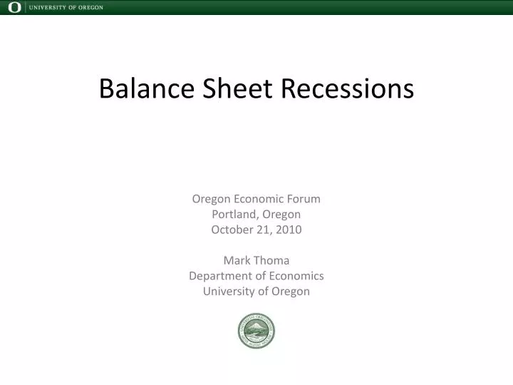 PPT - Balance Sheet Recessions PowerPoint Presentation, free download ...